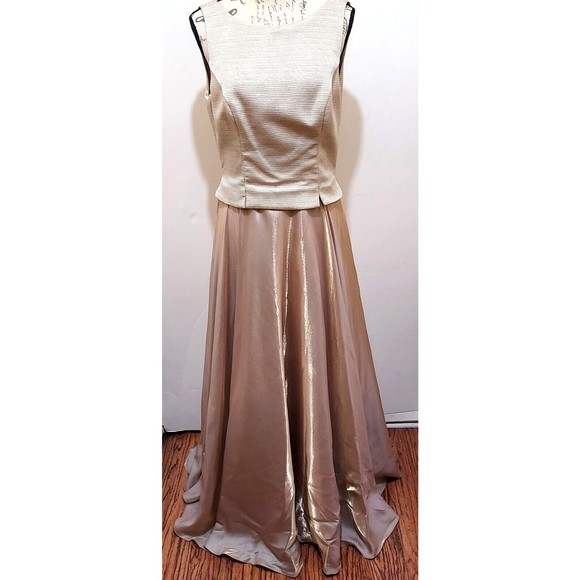 JS Collections | Dresses | Js Collection Long Formal Dress Champagne ...